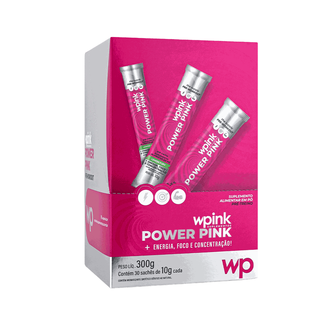 power pink de limão - pré-treino – 300g - wp | wpinkslvsuplementos.com.br