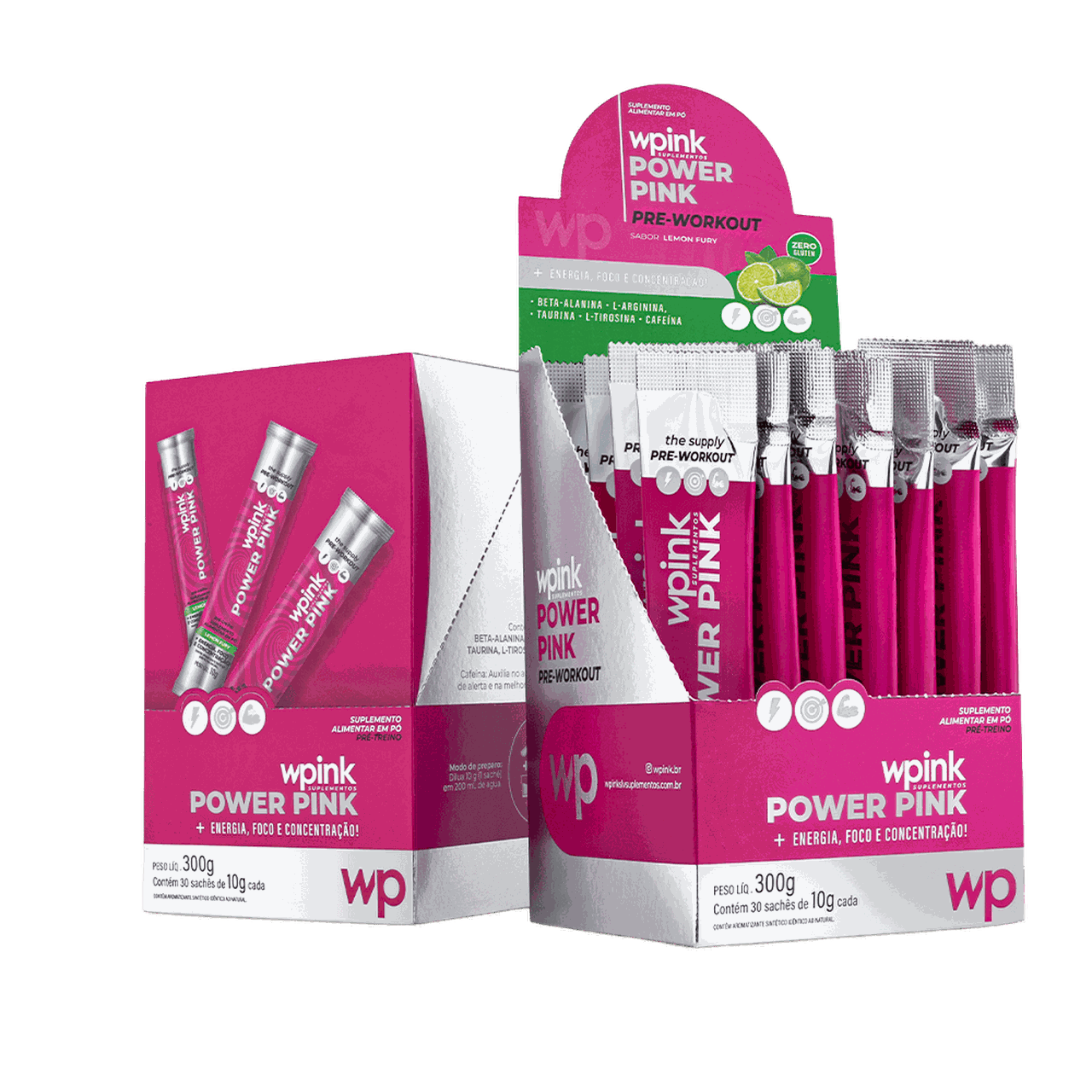 power pink de limão - pré-treino – 300g - wp | wpinkslvsuplementos.com.br